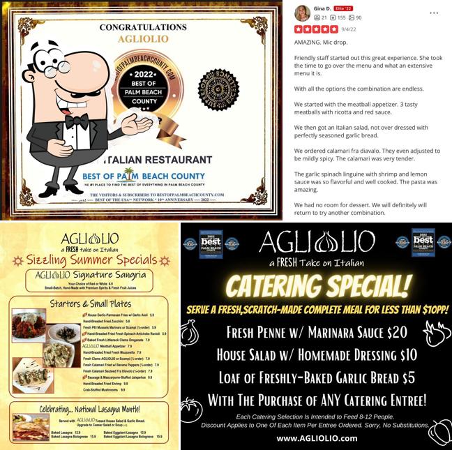 Agliolio ~ a FRESH Take on Italian in Boynton Beach - Restaurant menu ...