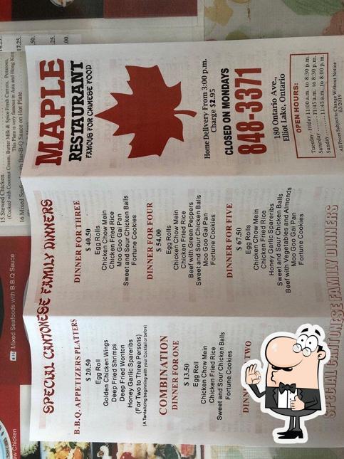 Maple Restaurant, Elliot Lake - Restaurant menu, prices and reviews