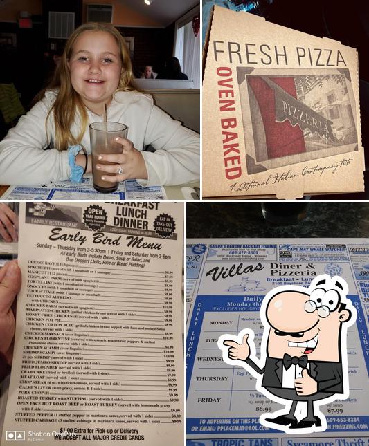 Villas Diner & Pizzeria, 2100 Bayshore Rd in Villas - Restaurant menu ...