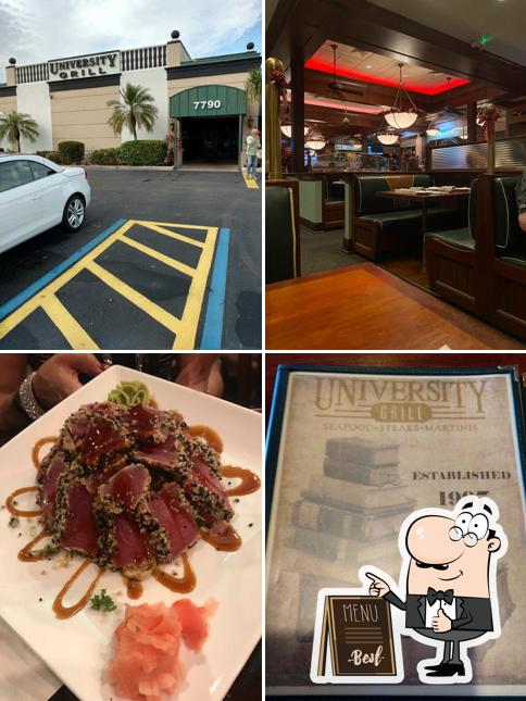 University Grill, 7790 Cypress Lake Dr in Fort Myers - Restaurant menu ...