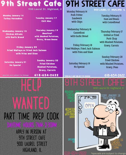 9th Street Cafe, Highland - Restaurant menu, prices and reviews