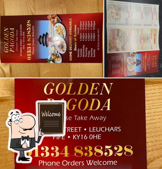 Golden Pagoda, Leuchars - Restaurant menu, prices and reviews