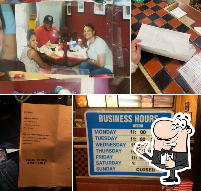 Real Deal, Spartanburg - Restaurant menu, prices and reviews