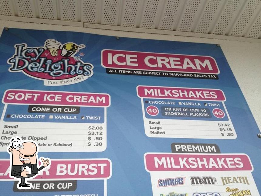 Icy Delights - Dundalk, 7812 Wise Ave in Dundalk - Restaurant menu and ...