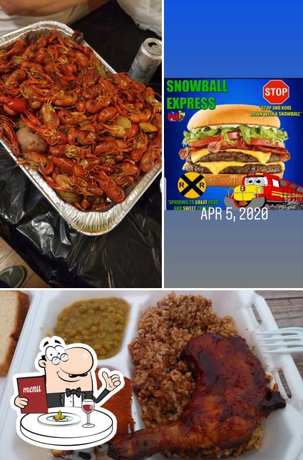 Snowball Express, 7904 Loreauville Rd in Loreauville - Restaurant menu ...