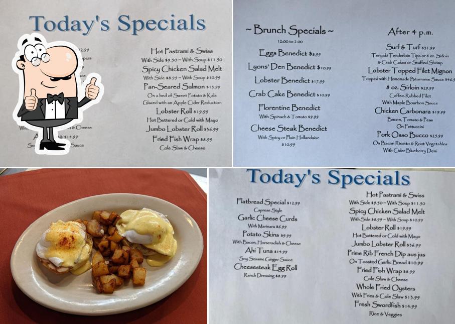 Lyons' Den Restaurant & Tavern in Gilford - Restaurant menu and reviews