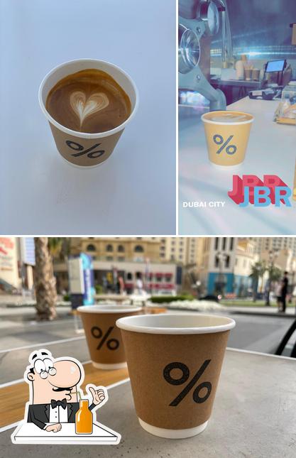 % Arabica cafe, UAE, 34GQ+57P - Marina Near JLT Metro Station Silverene ...