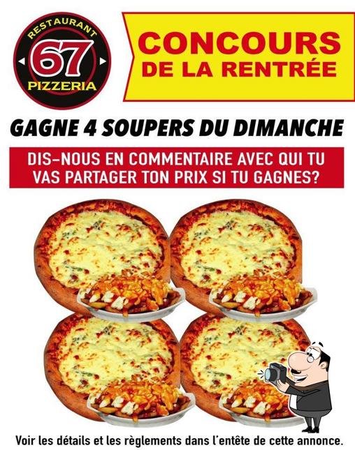 Pizzeria 67, Trois-Rivières, Boulevard Jean-XXIII - Menu du restaurant ...