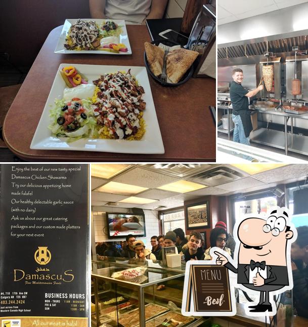 Restaurante Damascus Fine Mediterranean Foods, Calgary - Carta del ...