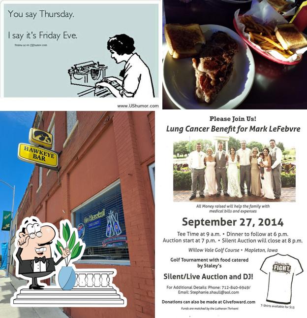 The Hawkeye Bar, Mapleton - Restaurant menu, prices and reviews