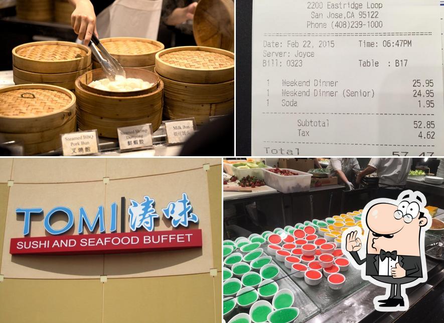 Tomi Sushi & Seafood Buffet, San Jose - Restaurant menu, prices and reviews