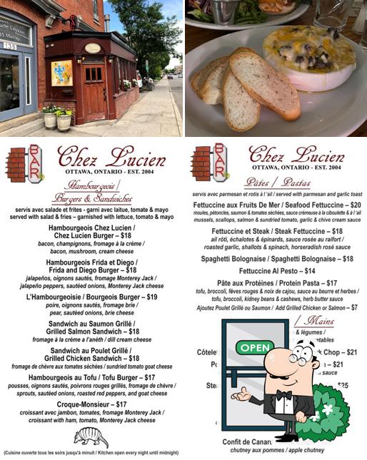 Chez Lucien in Ottawa - Restaurant menu and reviews
