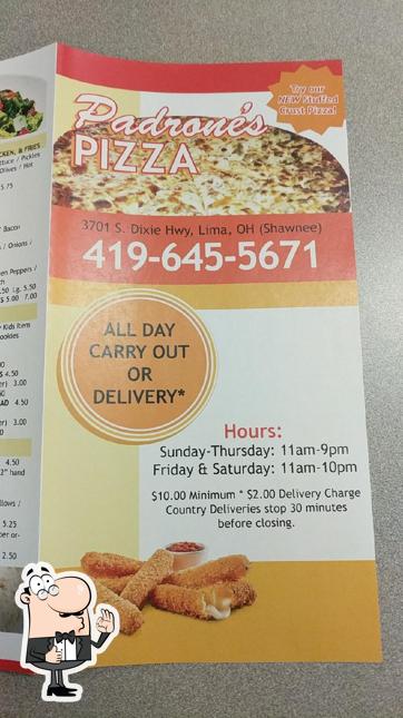 Padrone's Pizza Dixie Hwy. Shawnee, Lima - Restaurant menu, prices and ...