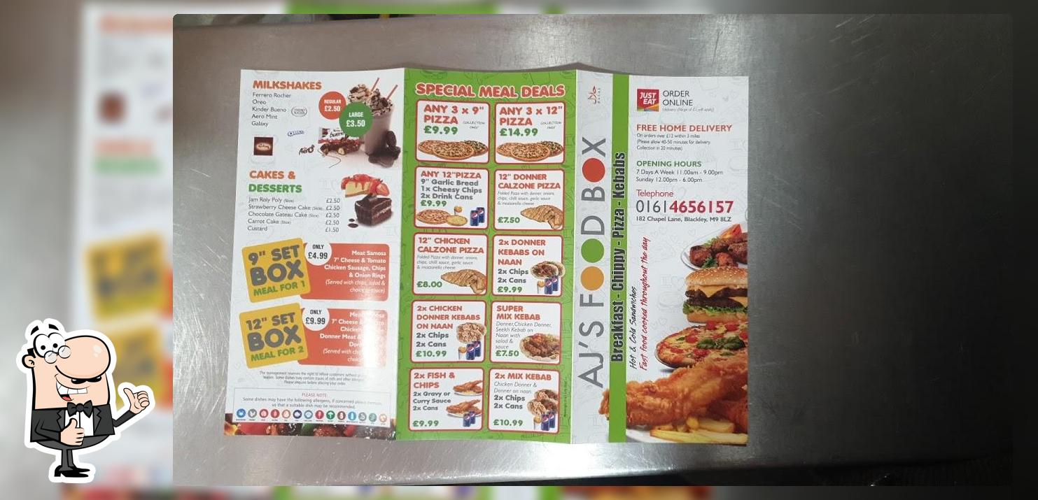 AJ'S Food Box in Manchester - Restaurant menu and reviews