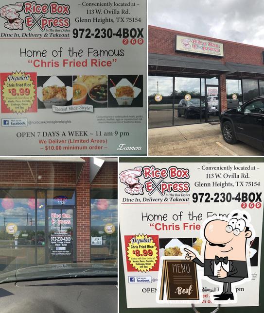 Rice House Express Glenn Heights, Glenn Heights - Restaurant menu ...