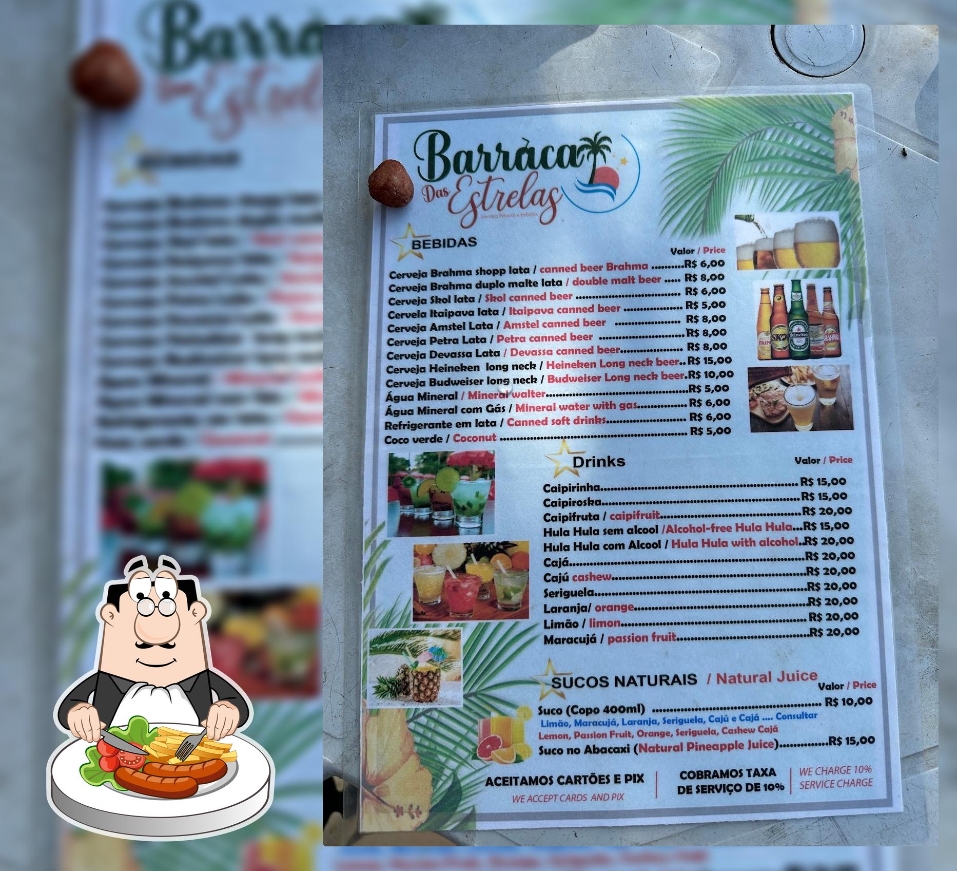 Barraca_das_estrelas - Menu do restaurante, preços e opiniões