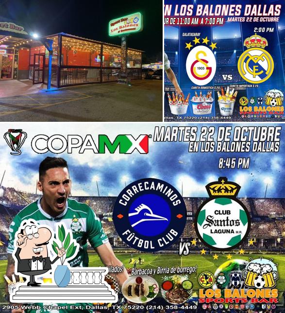Los Balones Sports Bar & Restaurant, Dallas - Menú del restaurante ...