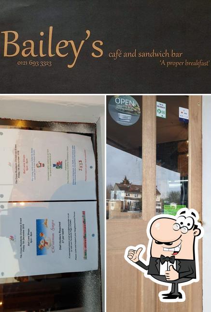 Bailey's Cafe and Sandwich Bar, Birmingham - Restaurant menu, prices ...