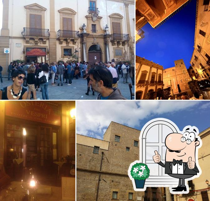 Osteria dei Vespri restaurant, Palermo, Piazza Croce dei Vespri ...