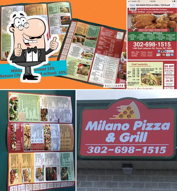 milano pizza&grill in Dover - Restaurant menu and reviews
