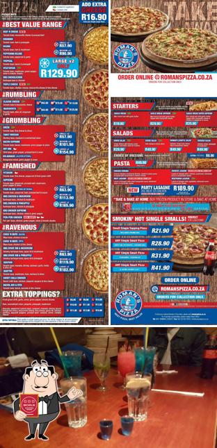 Roman's Pizza Hatfield pizzeria, Pretoria, Burnett St - Restaurant menu ...