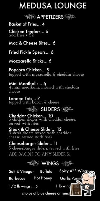 Medusa Lounge in Rutland - Restaurant menu and reviews
