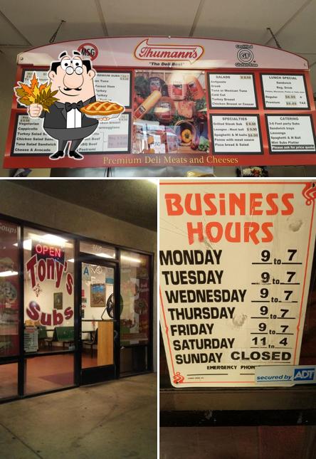 Tony's Subs & Salads in Los Angeles - Restaurant menu and reviews