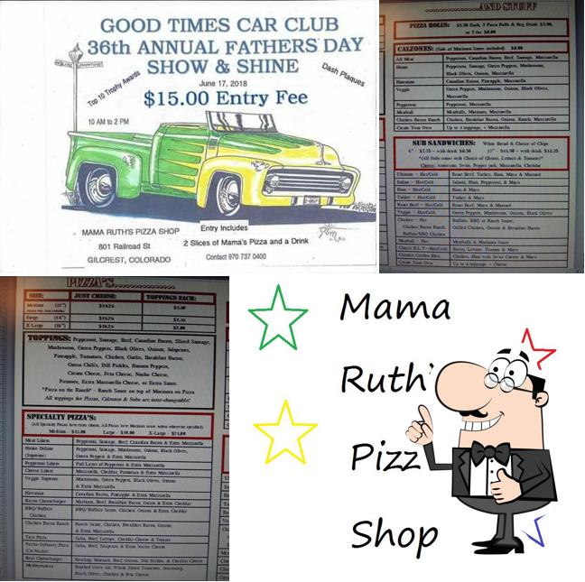 Mama Ruth's Pizza Shop, Gilcrest - Restaurant menu, prices and reviews