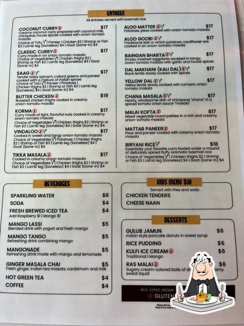 Restaurante Gandhi Cuisine of India, Loma Linda - Carta del restaurante ...