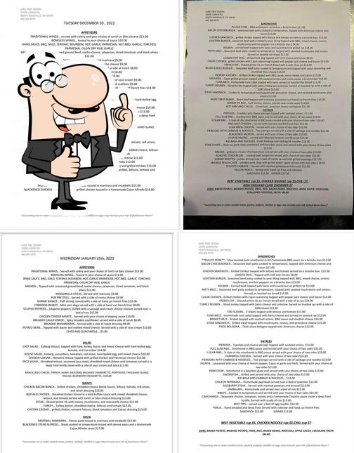 Lone Tree Tavern in North Ridgeville - Restaurant menu and reviews