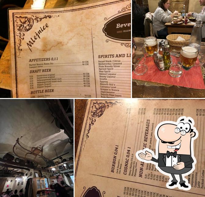 Restaurace Mlejnice, Prague, Můstek - Restaurant menu, prices and reviews