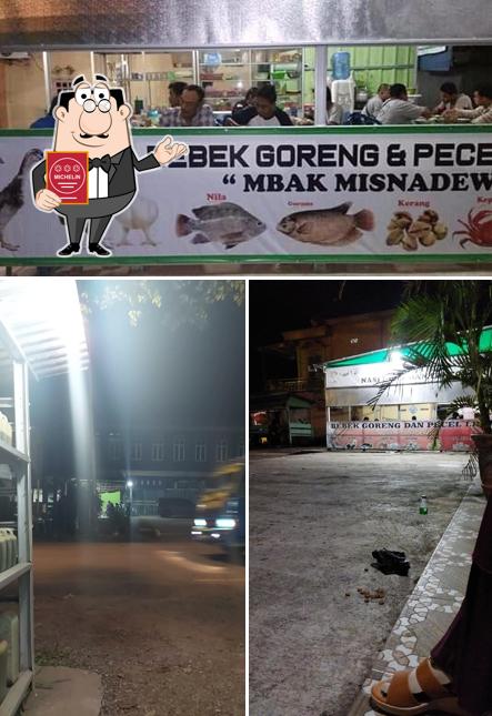 Bebek Goreng & Pecel Lele "Mbak Misnadewi" restaurant, Serasan Jaya ...