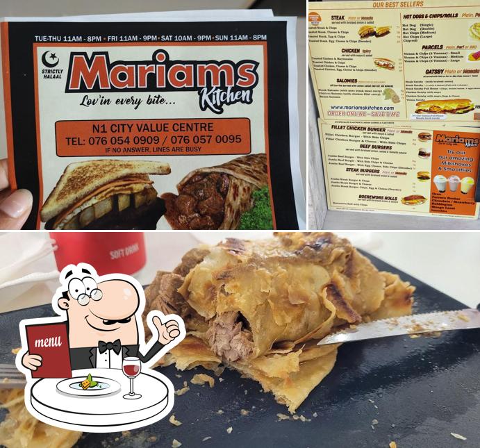 Mariams Kitchen (N1 City Value Centre), Cape Town - Restaurant menu ...