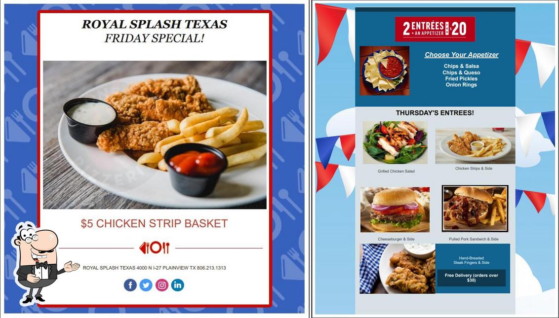 Royal Splash Texas, Plainview - Restaurant menu, prices and reviews