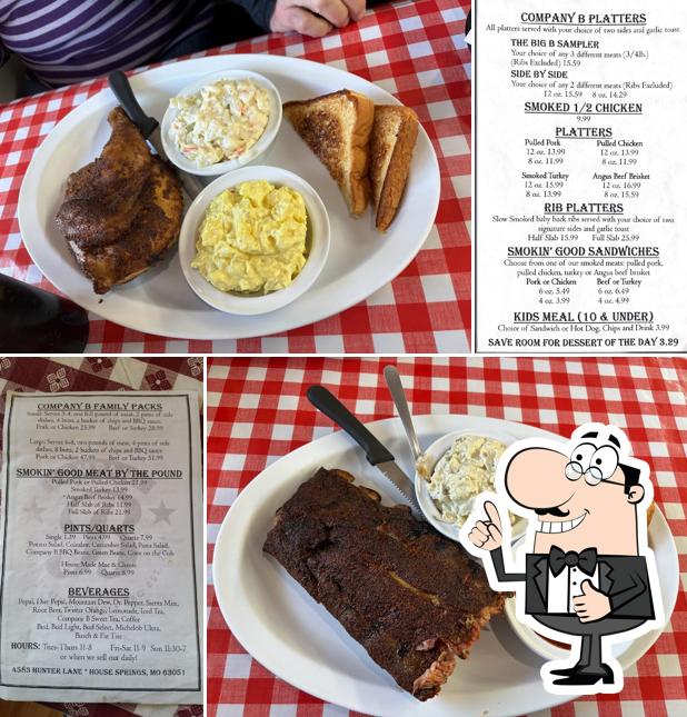Company B Bbq in Byrnes Mill - Restaurant menu and reviews