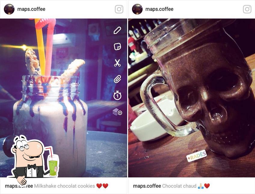 Maps coffee shop cafe, Rades