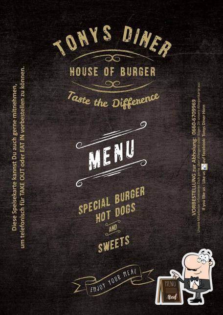 Tony's Diner, Horn - Speisekarte und Bewertungen vom fast Food Restaurant