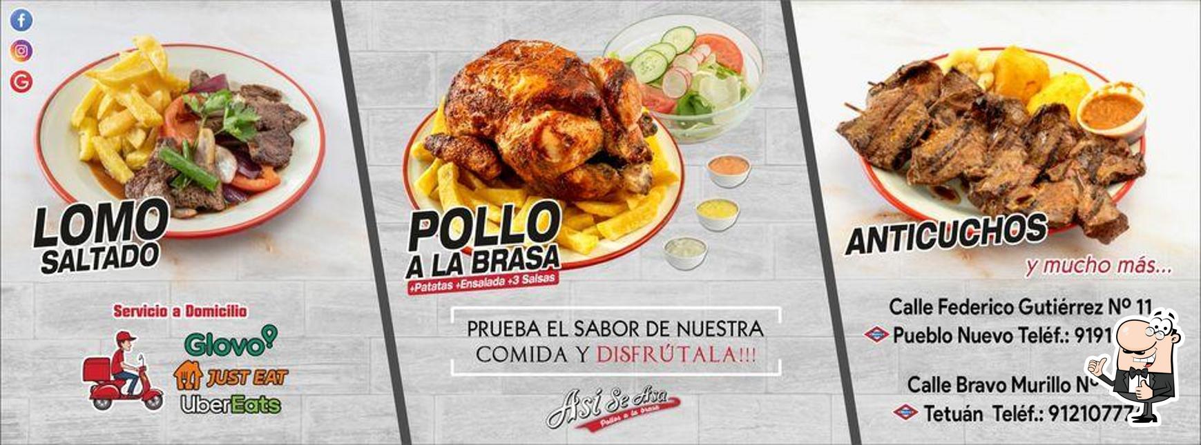 Así se Asa! Pollos A La Brasa in Madrid - Restaurant menu and reviews