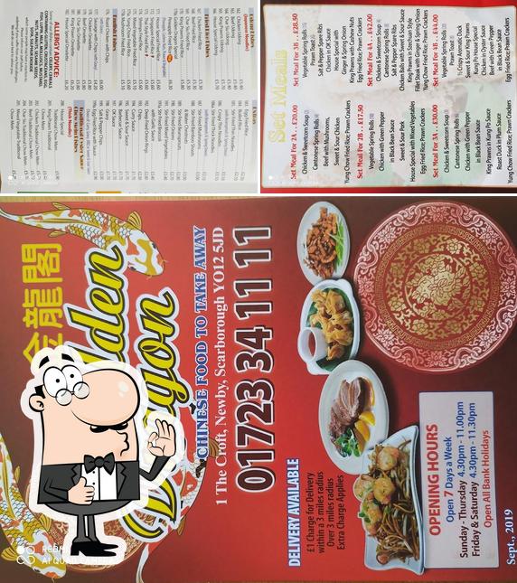 Golden Dragon newby, 1 The Croft in Scarborough - Restaurant menu and ...