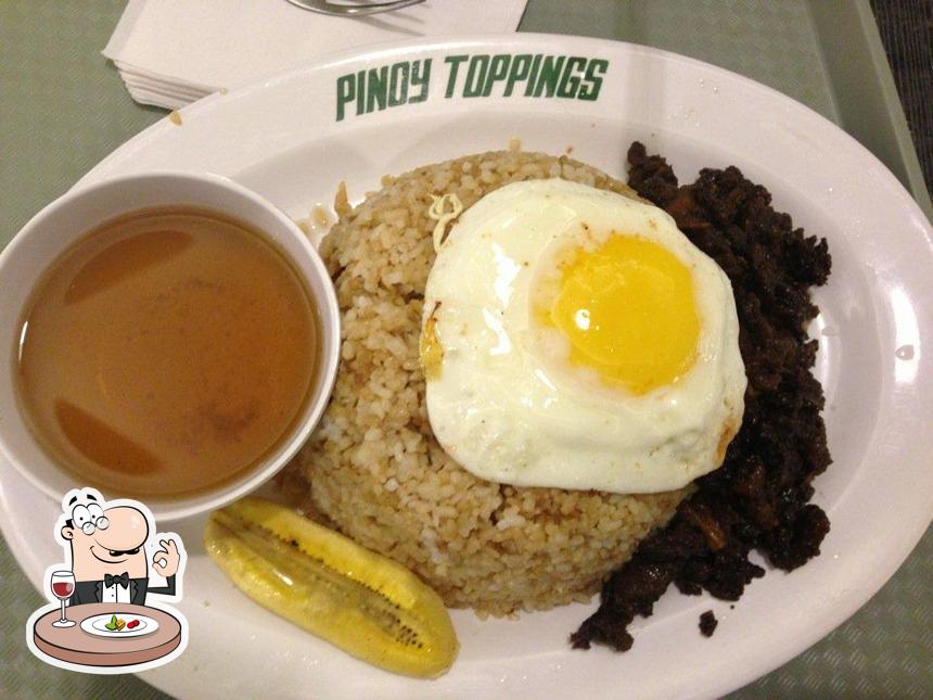Pinoy Toppings restaurant, Quezon City, SM Food Court - Restaurant menu