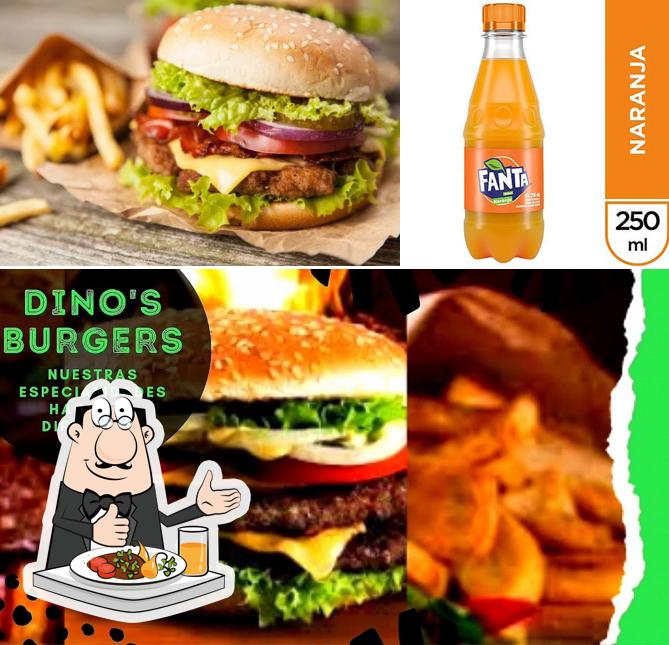 Dino's Burgers restaurant, Zacatecas - Restaurant menu