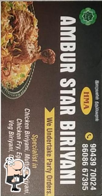 Ambur Star Biriyani, Coimbatore, Malarvizhi Complex - Restaurant menu ...