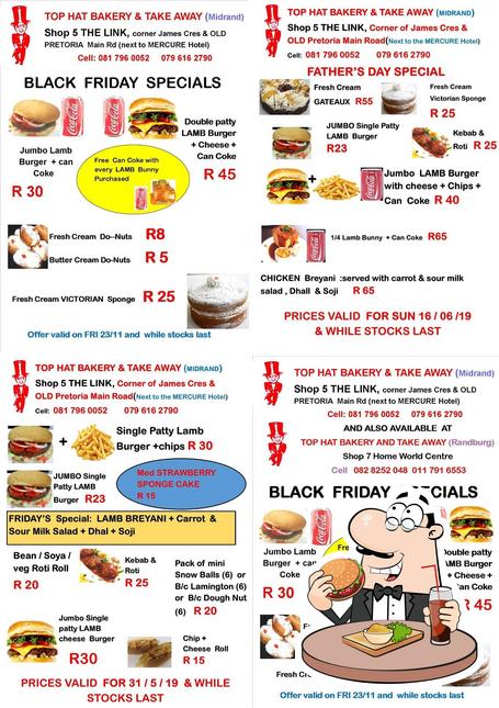 Top Hat Bakery, Midrand - Restaurant menu, prices and reviews
