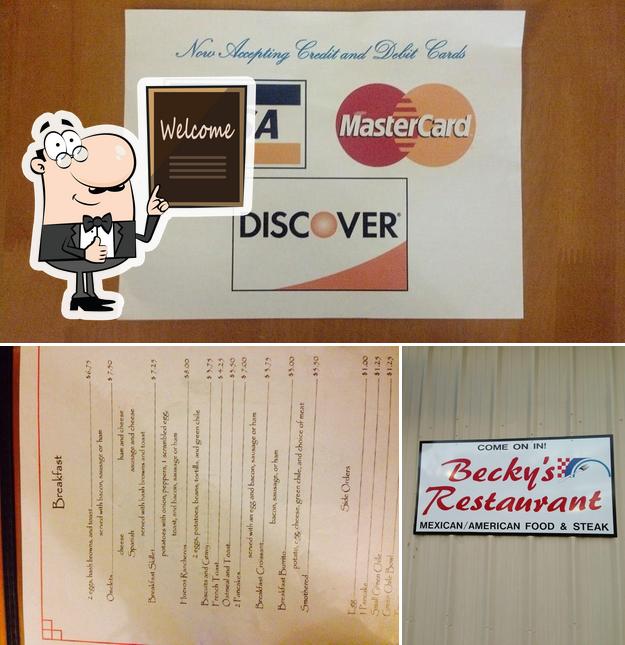 Becky's Restaurant, Lamar - Restaurant menu, prices and reviews
