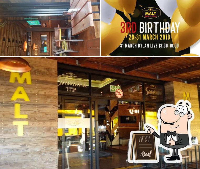 Malt Bar & Grill, Pretoria - Restaurant menu, prices and reviews