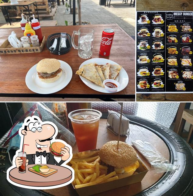 Messy Burger restaurant, Angeles, Ng Building - Restaurant menu and reviews
