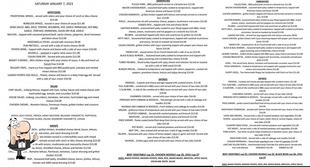 Lone Tree Tavern in North Ridgeville - Restaurant menu and reviews