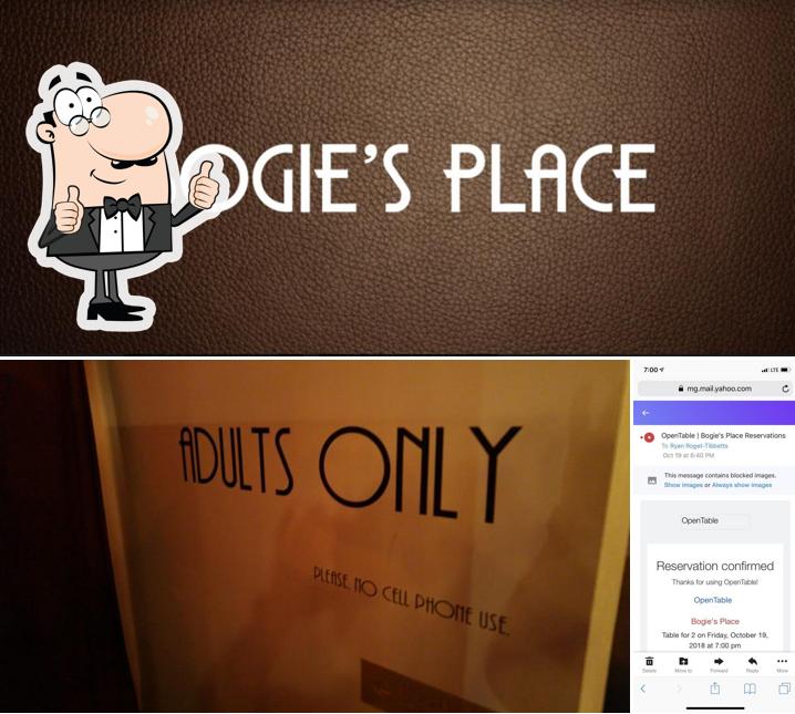 Bogie's Place in Boston - Restaurant menu and reviews