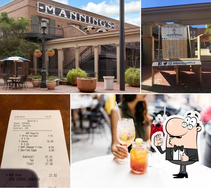 Manning's Sports Bar and Grill, New Orleans - Restaurant menu, prices ...