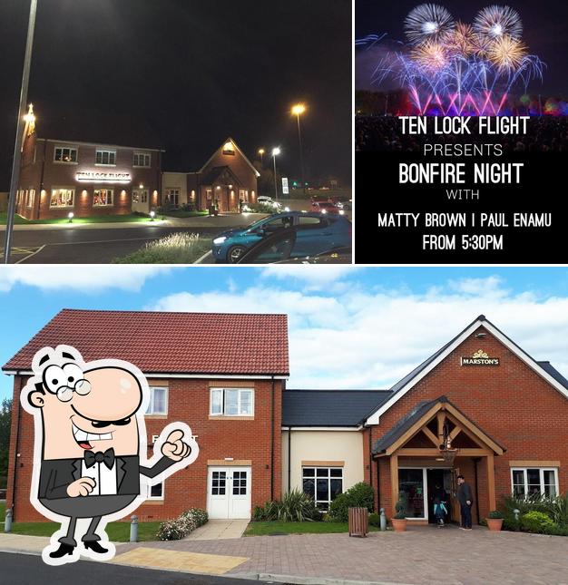 Pub y bar Ten Lock Flight, Runcorn, 1 Crossville way - Carta del ...